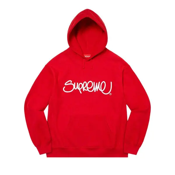Supreme Raised Handstyle Hooded Sweatshirt