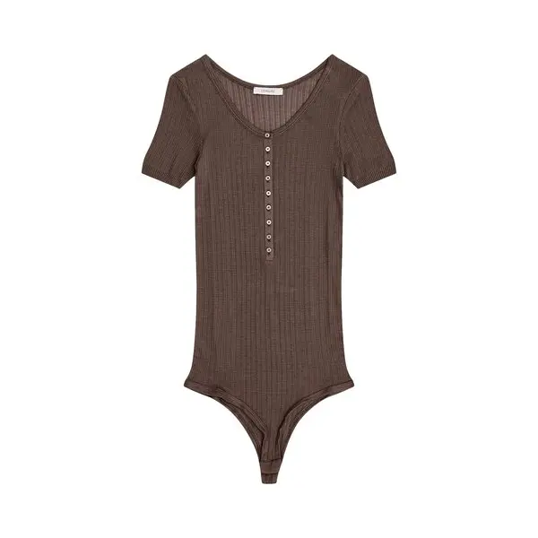 LEMAIRE Buttoned Rib Bodysuit