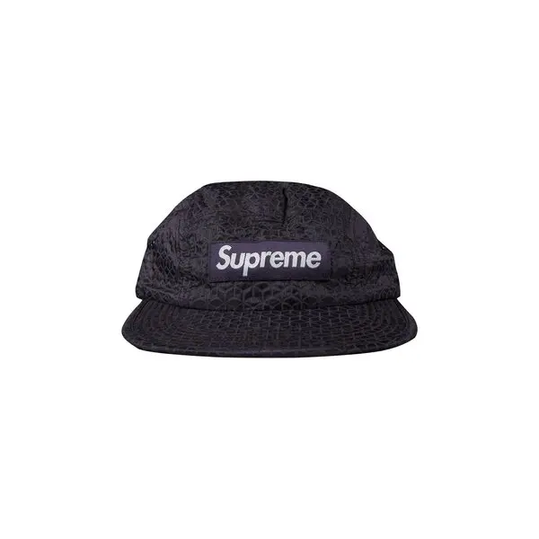Supreme Geometric Ripstop Camp Cap - Purple