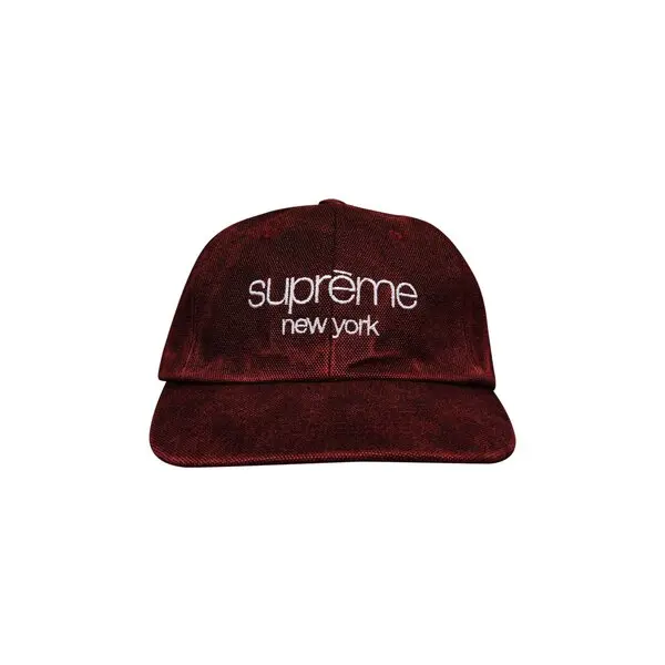 Supreme Two-tone Canvas 6-panel Cap - Red
