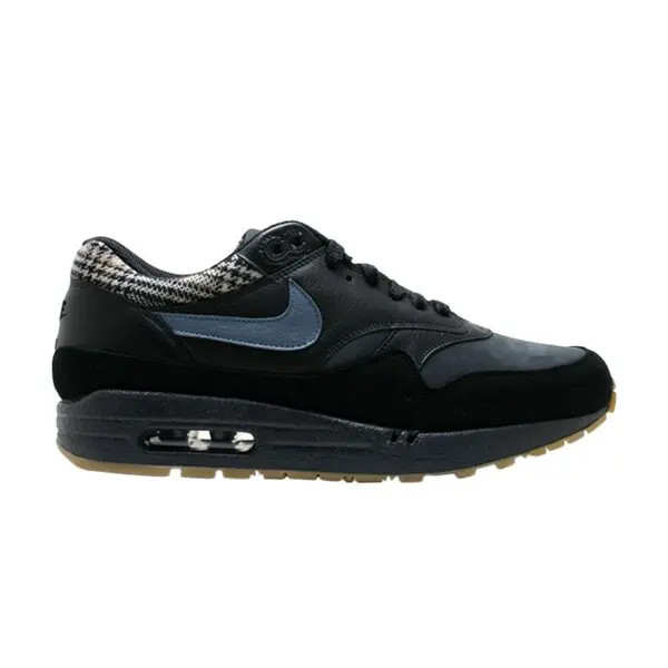 Nike Air Max 1 Premium Tweed Sneakers - Black