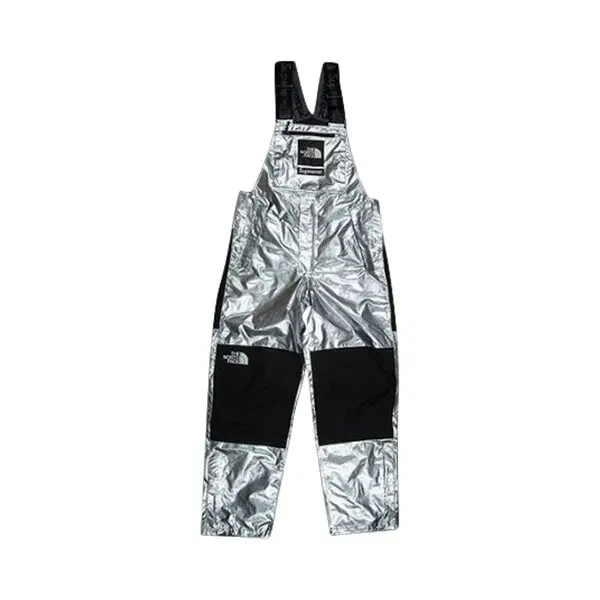 Supreme X The North Face Metallic Bib Pants - Silver