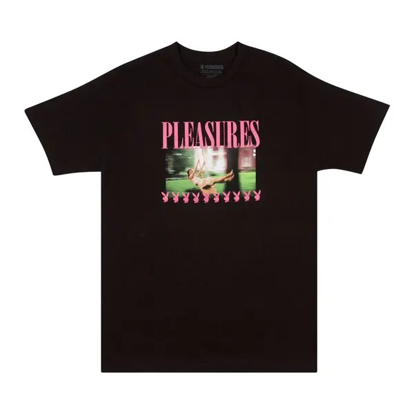 PLEASURES Swing Graphic T-shirt - Black