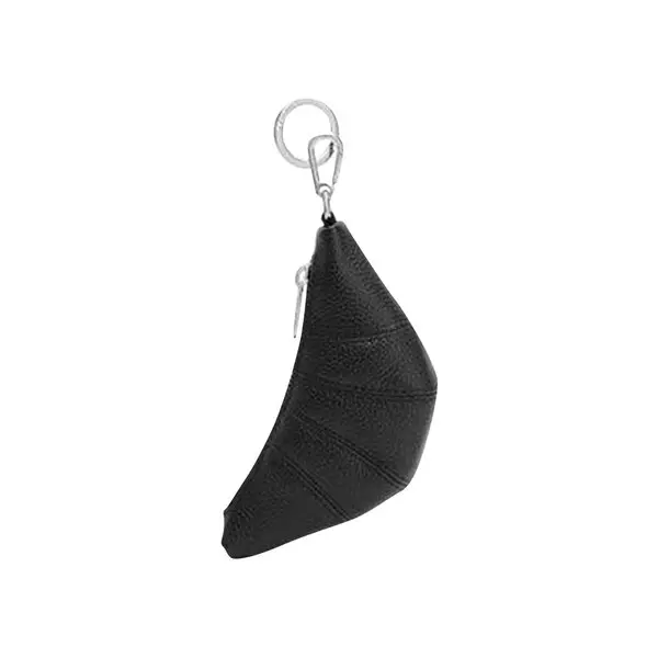 LEMAIRE Mini Croissant Keyring - Black