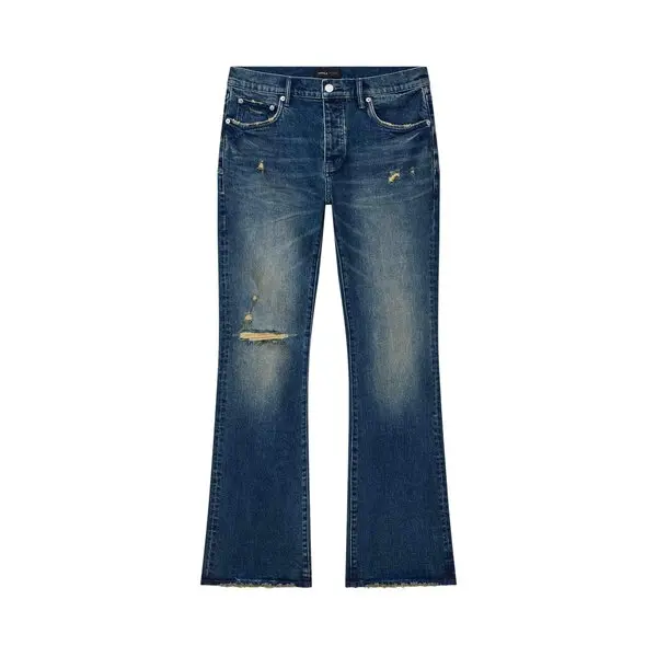 PURPLE BRAND Alloy Distressed Flare Jeans