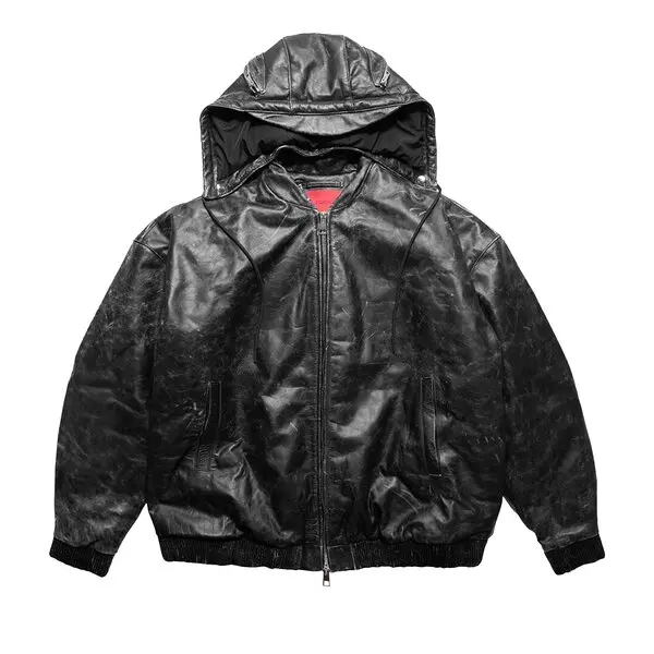 KUSIKOHC Leather Bomber Jacket