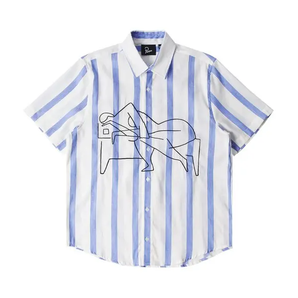 PARRA Sleep Now Short-sleeve Shirt - Blue