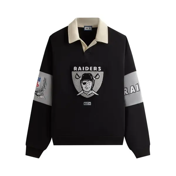 Kith 47 For The Nfl Raiders Nelson Collared Pullover