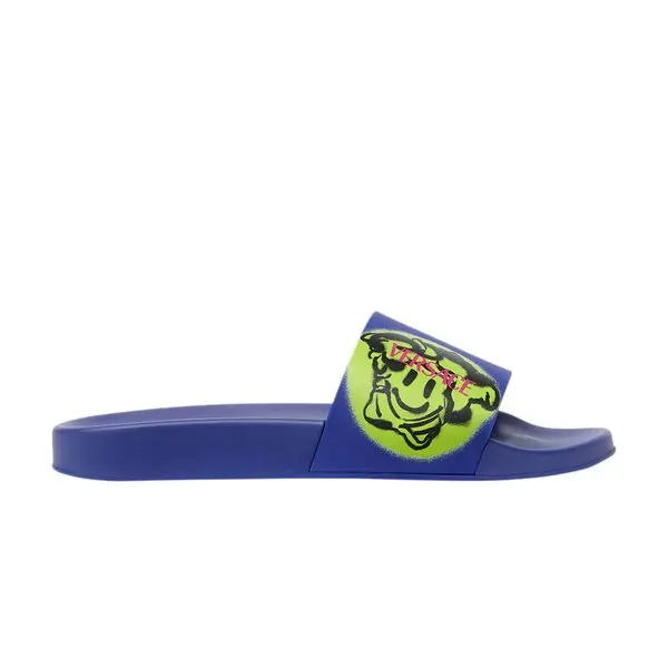 Versace Medusa Smile Slide - Blue