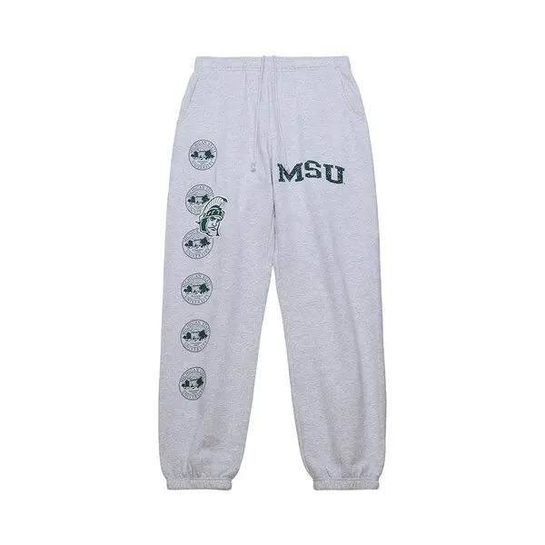 TRAVIS SCOTT X Mitchell & Ness Michigan State University Sweatpants - Grey