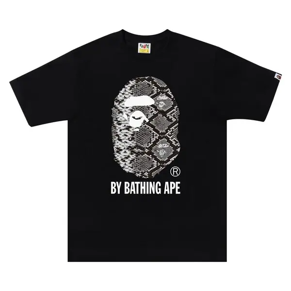 A BATHING APE Snake Bathing Ape Tee - Black