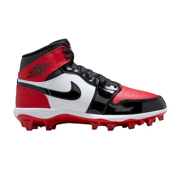JORDAN 1 Mid Td Cleat - Red