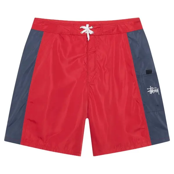 StÜssy Paneled Board Shorts - Red