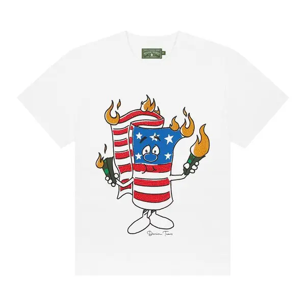 DENIM TEARS Firecracker Tee - White