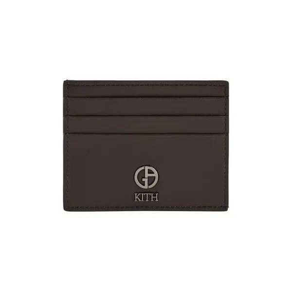 Kith Giorgio Armani Card Holder 'kindling - Brown