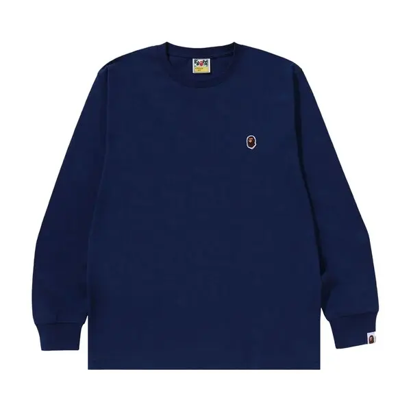 A BATHING APE One Point Long-sleeve Tee - Blue