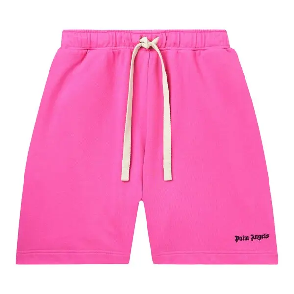 Palm Angels Embroidered Logo Sweatshort - Pink