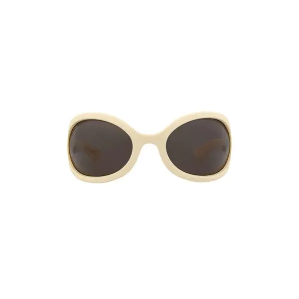 Gucci Wrap Around Sunglasses - White