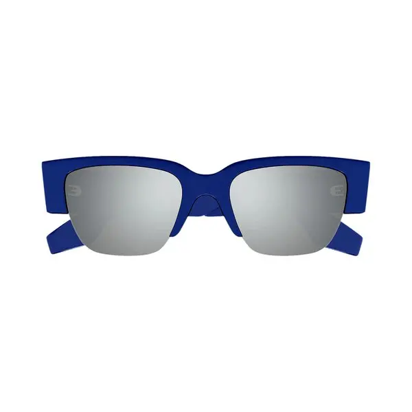 Alexander McQueen Half-rim Sunglasses - Blue