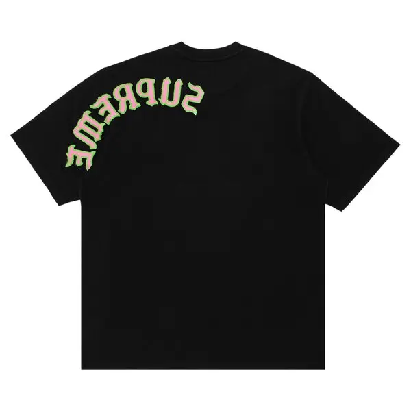 Supreme Brushed Arc Short-sleeve Top - Black