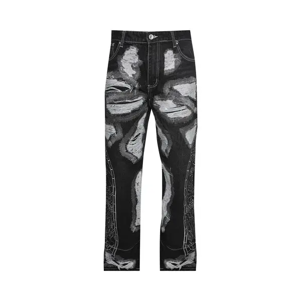 WHO DECIDES WAR BY EV BRAVADO Darning Side Embroidery Pant