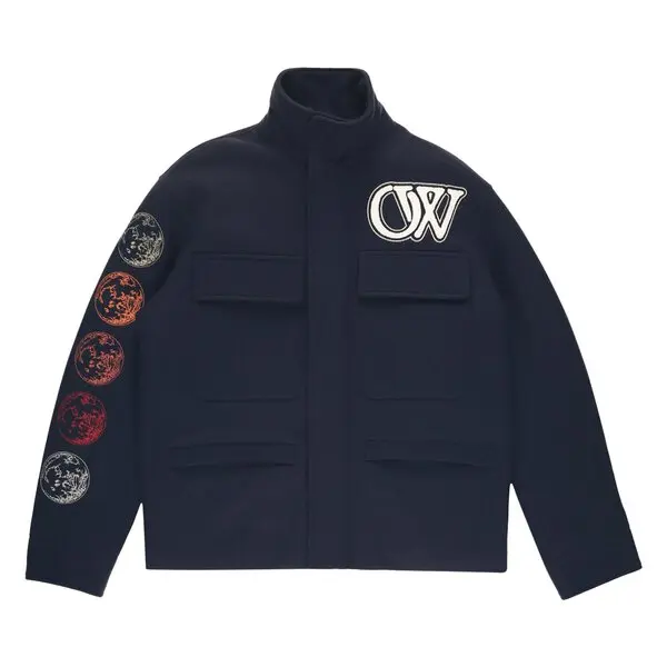 Off-White Moon Phase Varsity Jacket