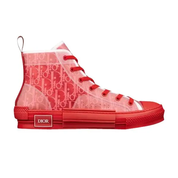 Dior B23 High Top Sneaker - Red
