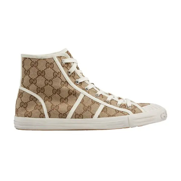 Gucci Signature High-top Sneakers - Brown