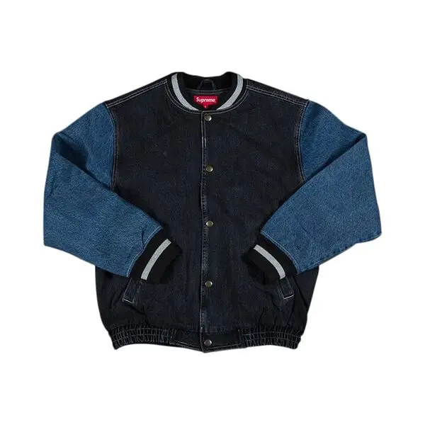 Supreme Denim Varsity Jacket