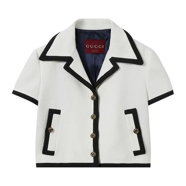 Gucci Tweed Jacket - White