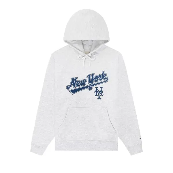 Aimé Leon Dore X New York Mets Logo Hoodie - Grey