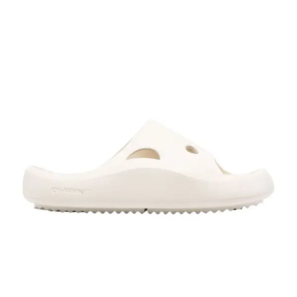 Off-White Meteor Rubber Sliders - Cream