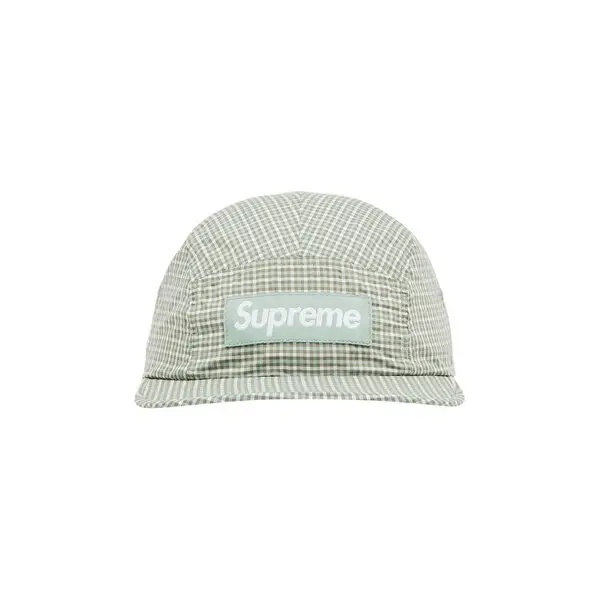 Supreme X Cordura Plaid Camp Cap - Green