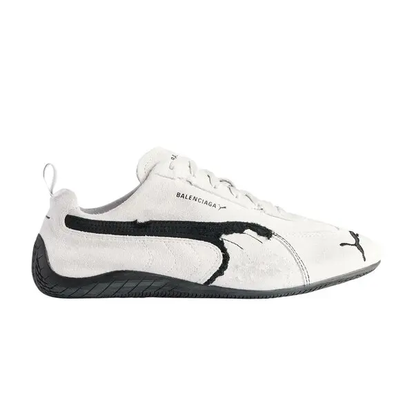 Balenciaga X Puma Speedcat Suede Sneakers - White