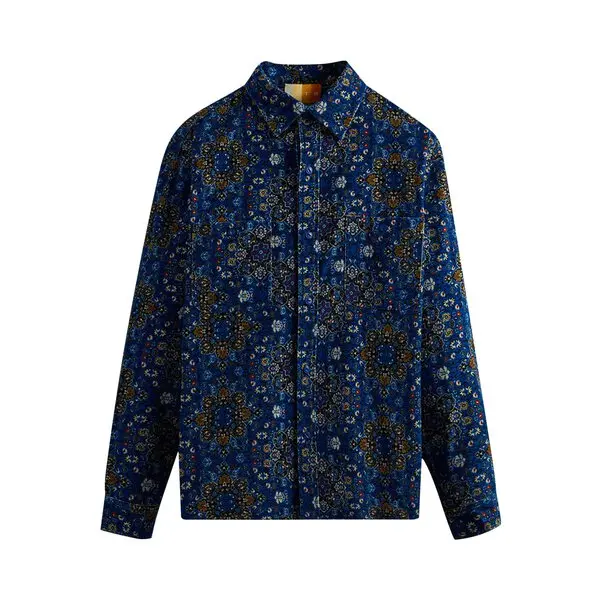 Kith Printed Corduroy Apollo Shirt - Blue