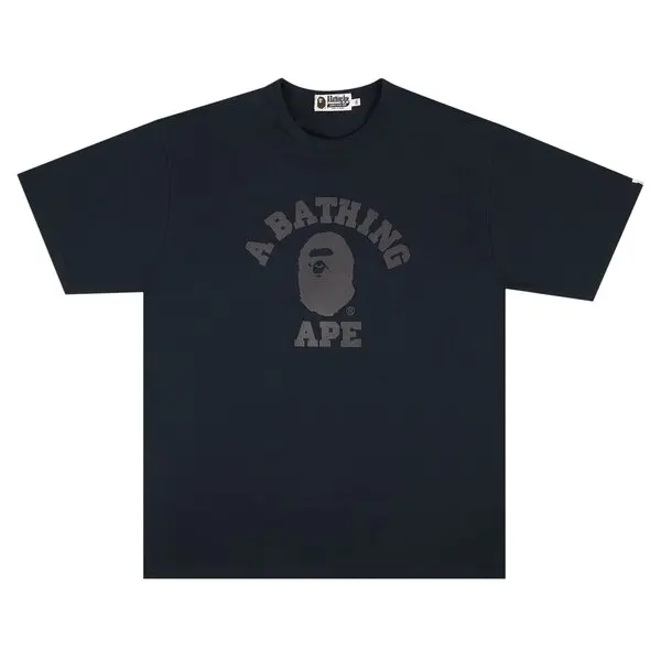 A BATHING APE College Heavy Weight Tee - Blue