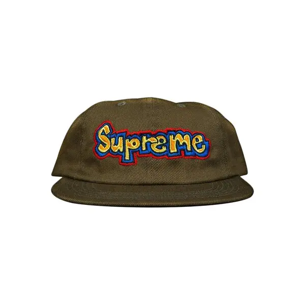 Supreme Gonz Logo 6 Panel Cap - Green