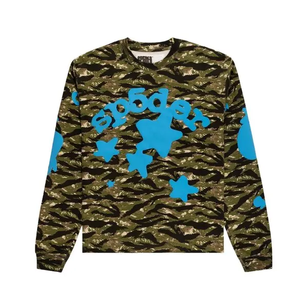 SP5DER Beluga Long-sleeve 'tiger Camo