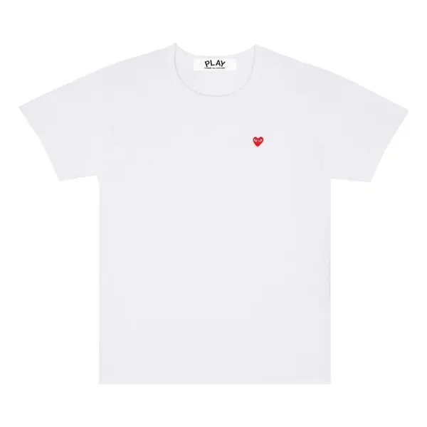 Play Comme Des Garcon Heart Logo T-shirt - White