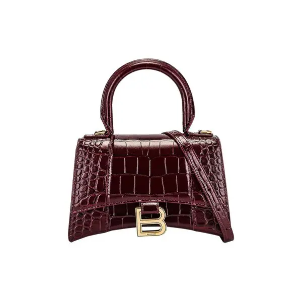 Balenciaga Hourglass Xs Handbag - Red