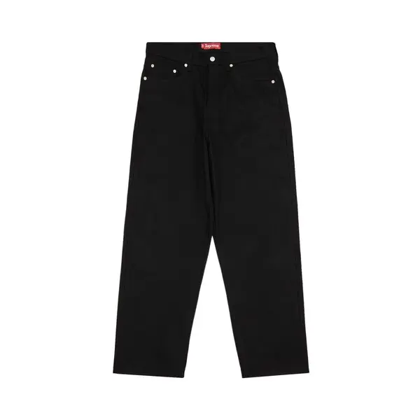 Supreme Rigid Baggy Selvedge Jean - Black