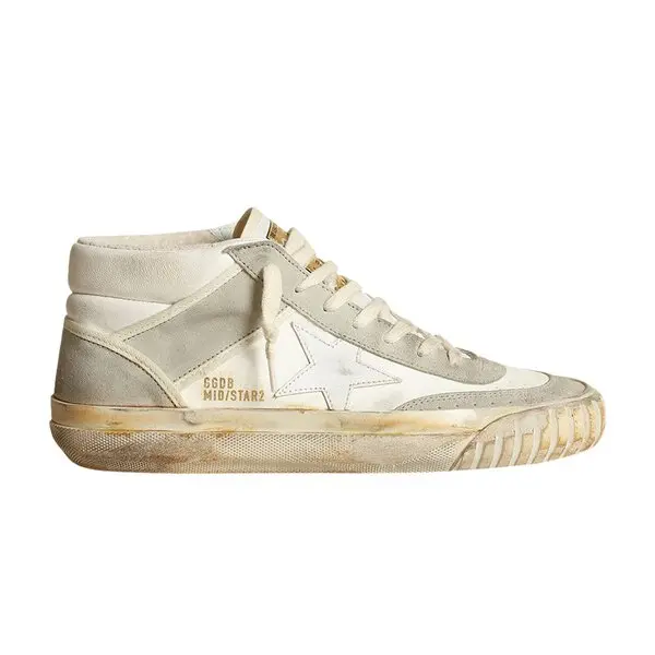 GOLDEN GOOSE Mid Star 2 Sneakers - White
