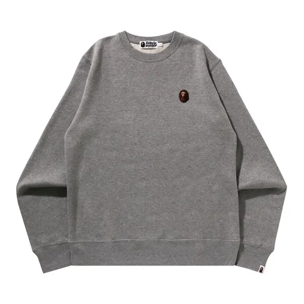 A BATHING APE One Point Crewneck Sweatshirt - Grey