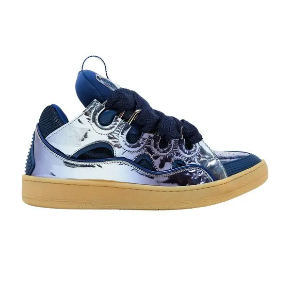LANVIN Curb Specchio Degrade Sneakers - Blue