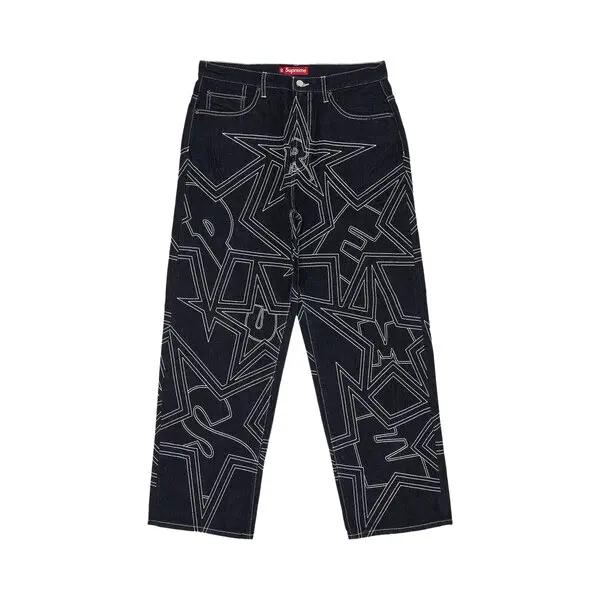 Supreme Stars Topstitch Baggy Jean