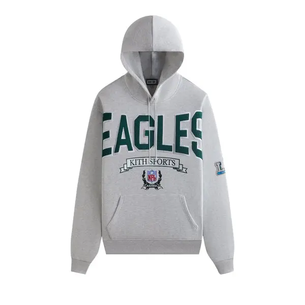 Kith 47 For The Nfl: Eagles Nelson Hoodie - Grey