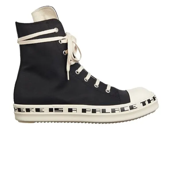 Rick Owens Luxor Quote High-top Sneakers - Black
