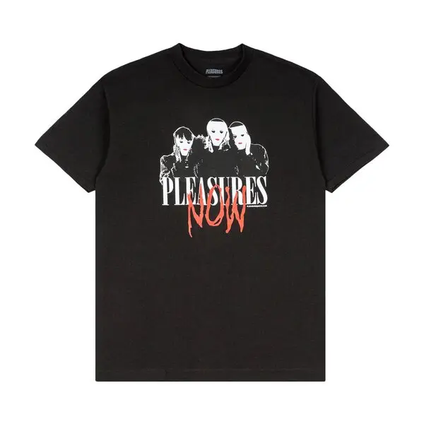 PLEASURES Masks Graphic T-shirt - Black