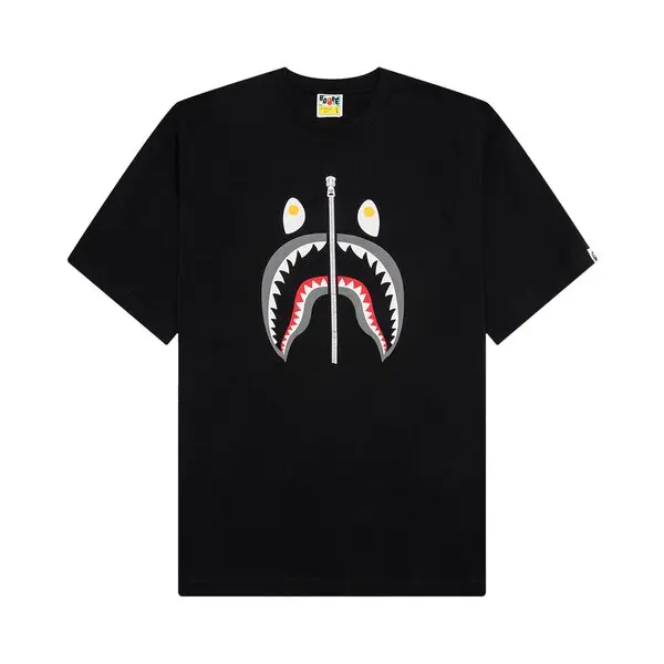 A BATHING APE Shark Tee - Black