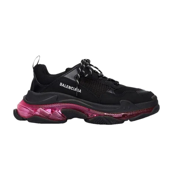 Balenciaga Triple S Clear Sole Sneakers - Black